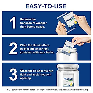 Humidi-Cure RH62% Humidity Packs,2-Way Humidity Control Packs,10Pack 62 Humidity Packets with RH Indicator Card,Size 4G