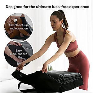 HYDRAGUN HeatPod Infrared Sauna Blanket for Well-Being and Detox - Relax Your Body & Mind - Personal Sauna, Portable Sauna for Home, At Home Sauna Bag, EMF Blanket, Calming Heat Sauna Wrap Full Body