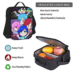 3-Piece Unisex Backpacks Set Including Travel Daypack, Lunch Tote Bag And Pencil Case Combination For Men Women