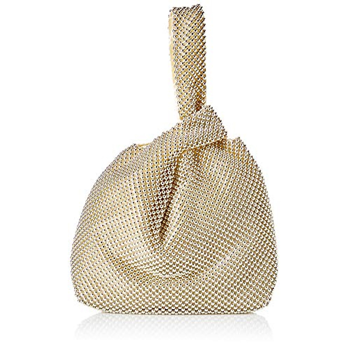Jessica McClintock womens Logan Mesh Pouch Evening Bag, Lt Gold, One Size US