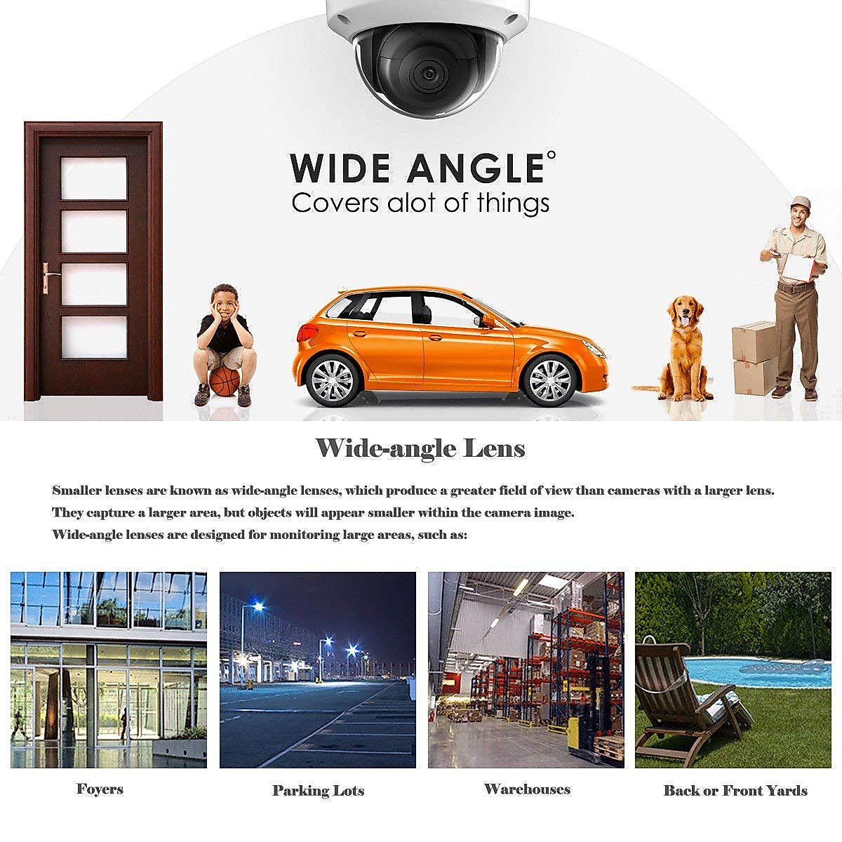 4K PoE Security IP Camera-Compatible with Hikvision DS-2CD2183G2-I UltraHD 8MP Dome IR Night Vision Weatherproof Wide Angle 2.8mmLens SD Card, English Version, Firmware Upgradable