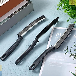 Gap Cleaning Brush, Dead Corners Multifunctional Brushes,Bathroom Crevice Gaps Cleaning Brush，Clean The Dead Corners of Bathroom Kitchen Tiles for Bathroom Kitchen Tiles Window Slots (Black 3PCS)