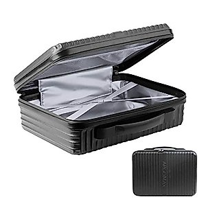 JIESI Portable Cooler Bag, Cooler Box for Beer, Travel Cooler, Insulated Slim Cooler,Slim Iceless Cooler - Black