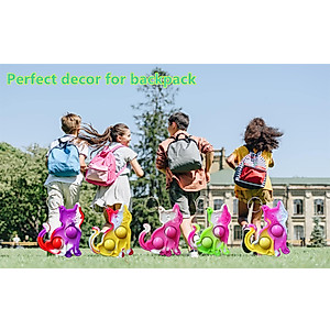 24 Packs Cats Funny Summer Present Unique Mini Item Assorted fidgets Toys for Kids Children Classroom Students Gifts from Teacher,Birthday Party Bubble Favor