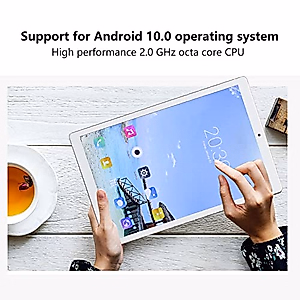 Naroote Tablet PC, 10in Tablet 2GB RAM 32GB ROM Dual Speakers for Students (US Plug)