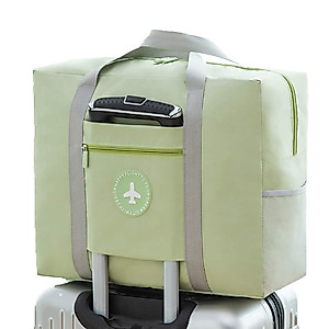 AINAAN Travel Foldable Bag & Portable Duffel for Women, Men& Kids - Waterproof Lightweight Carry On Luggage (Green)