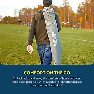 GCI Outdoor Roadtrip Rocker Collapsible Rocking Chair & Outdoor Camping Chair - Indigo