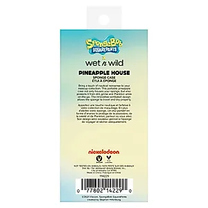 wet n wild House Sponge Case Bob Squarepants Makeup Tools Travel (1114229), Pineapple