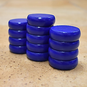 4 Player Crokinole Disc Party Pack (52 Large Discs - 1 1/4 Inch Diameter (3.2cm))