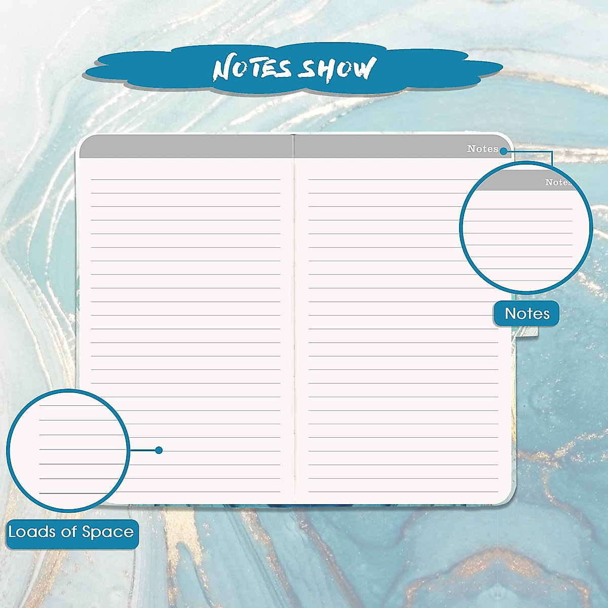 2023-2026 Pocket Planner/Calendar - Jul 2023 - Jun 2026, 3 Year Monthly Planner 2023-2026, 6.3" × 3.8" Calendar Planner, 61 Note Page, 2 Bookmarks, Pen Loop, Inner Pocket, Perfect Organizer for Purse