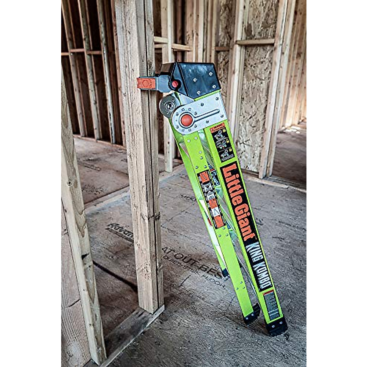 Little Giant Ladders, King Kombo, Professional, 4 ft. A Frame, 7 Ft. Extension, Fiberglass, Type 1AA, 375 lbs weight rating, (13470-001)
