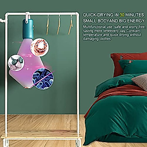 Portable Clothes Dryer,Mini Dryer Travel Clothes Dryer Machine for Apartments,Small Clothes Dryer Suitable for Underwear,Panties,Gym Shorts,Baby and Pet Clothes (Green)