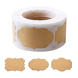 300 Pcs Jar Gift Tags Oil Bottle Labels Stickers, Self-Adhesive Handmade All-Purpose Christmas Labels for Essential Cosmetic Decoration Mason Jars Food Craft
