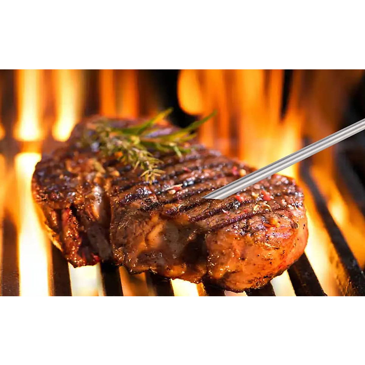 Replacement Meat Probe for Pit boss Pellet Grill and Pellet Smoker, 3.5mm Plug 2 Pack Meat Probes with Grills Clip Accessories (Upgraded Version)