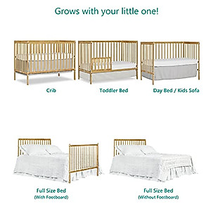 Dream On Me Synergy 5-In-1 Convertible Crib In Natural, Greenguard Gold Certified