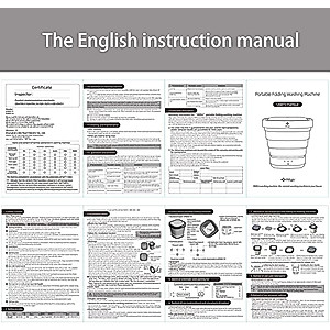 Belypoke Mini Portable Bucket Washer & Dryer Energy Saving Folding Washing Machine with Soft Spin Dry and Drainage Pipe for Underwear, Socks & Baby Clothes Pink