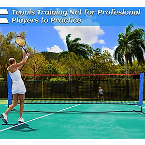 Volleyball Net with Poles 10FT Portable Volleyball Net Height Adjustable for Outdoor Backyard