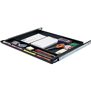 Pencil Drawer by NYCCO Underdesk Drawer 23 Inch Wide - Ball-Bearing Slides - Black