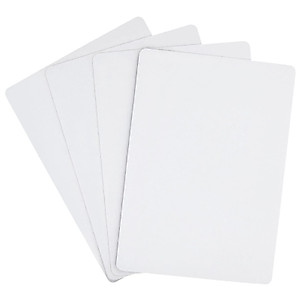 BLUE PANDA 224 Blank Custom Cards for DIY Game Cards - Checkered Diamond Backing - Blank Playing Cards to Write on - Blank Game Cards - Blank Playing Cards with Back Design (4 Decks, 3 x 4 In)