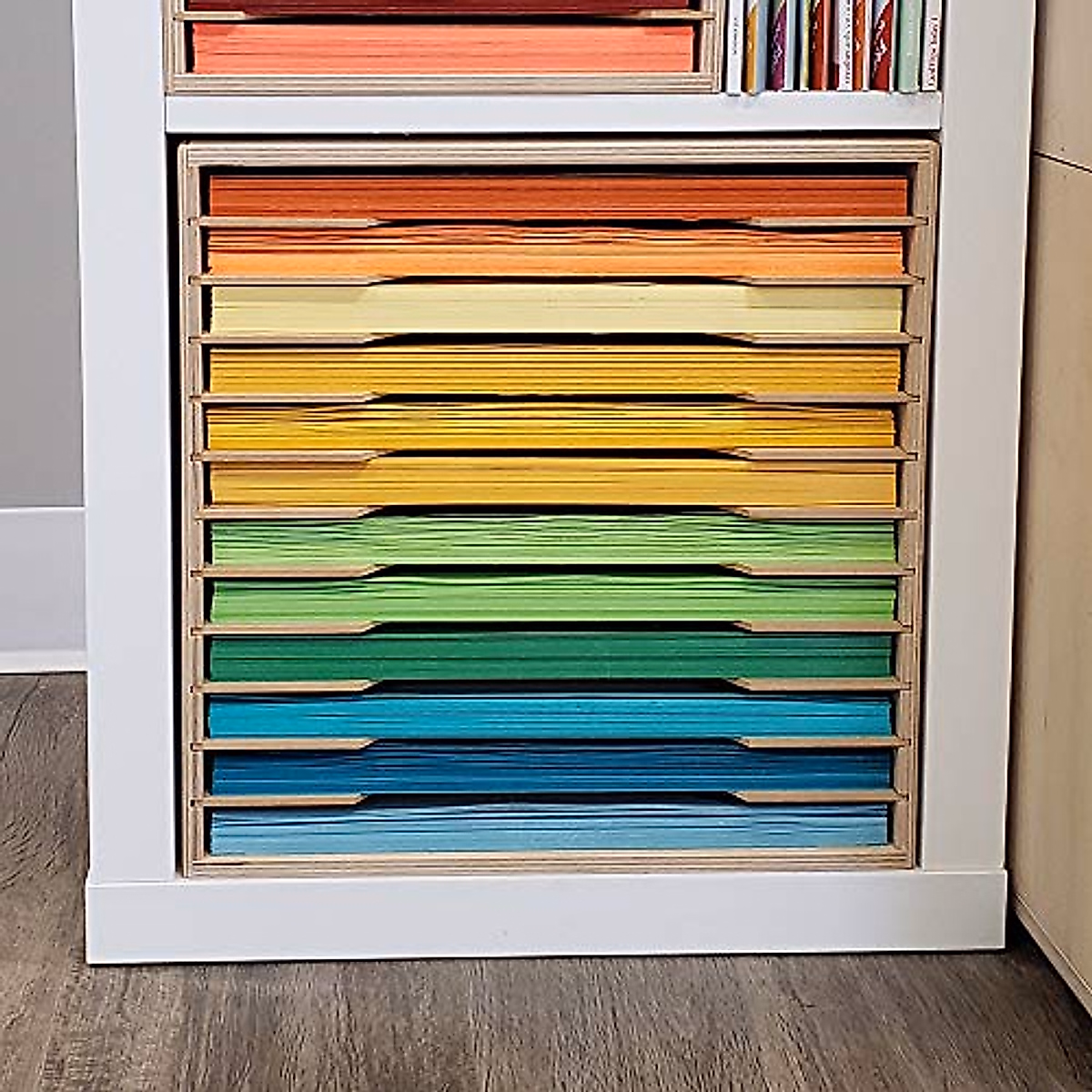 Stamp-n-Storage Paper Holder for 12"x12" Paper - 12 Slot (fits IKEA Kallax Shelf)