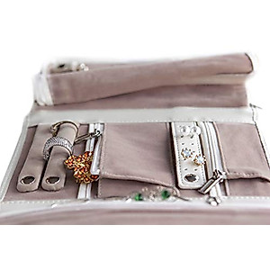 CASE ELEGANCE Vegan Leather Travel Jewelry Case - Jewelry Organizer [Petite]