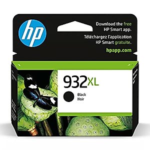 Original HP 932XL Black High-yield Ink Cartridge | Works with HP OfficeJet 6100, 6600, 6700, 7110, 7510, 7610 Series | CN053AN