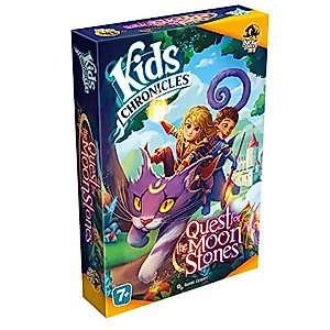 Kids Chronicles Quest for the Moon Stones Board Game - A Magical Adventure for Young Explorers! Cooperative Game for Kids and Adults, Ages 7+, 1-4 Players, 30-45 Min Playtime, Made by Lucky Duck Games