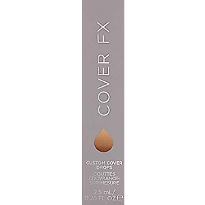 COVER FX Custom Cover Drops, Multi-Use Shade-Adjusting Liquid Foundation and Concealer Makeup, Vegan & Cruelty-Free Lightweight Skin Enhancer, 0.25 Fl Oz, P Light 1