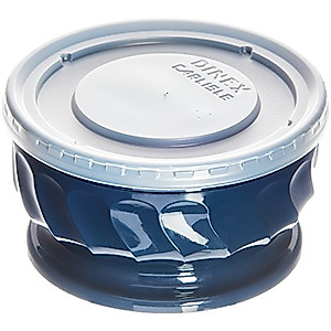 DINEX DX330050 Turnbury Insulated Pedestal Base Bowl, 9 oz, 2.38" Height, 4.38" Width, 4.38" Length, Urethane Foam, Dark Blue (Pack of 48)