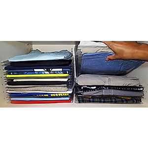 EZSTAX Closet Organizer and Shirt Folder | Regular Size, 20-Pack