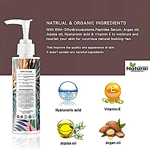 Self Tanner and Tanning Mitt - with Natural & Special Ingredients, Sunless Self Tanning Lotion for Quick Sunless Tanning, Bronze (5.12 FL OZ, Pack 2)