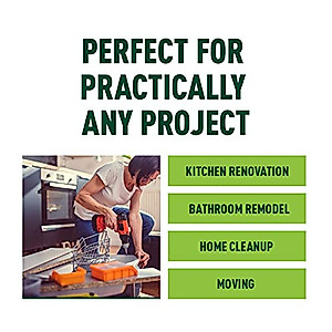 BAGSTER 3CUYD Dumpster in a Bag holds up to 3,300 lb, Green