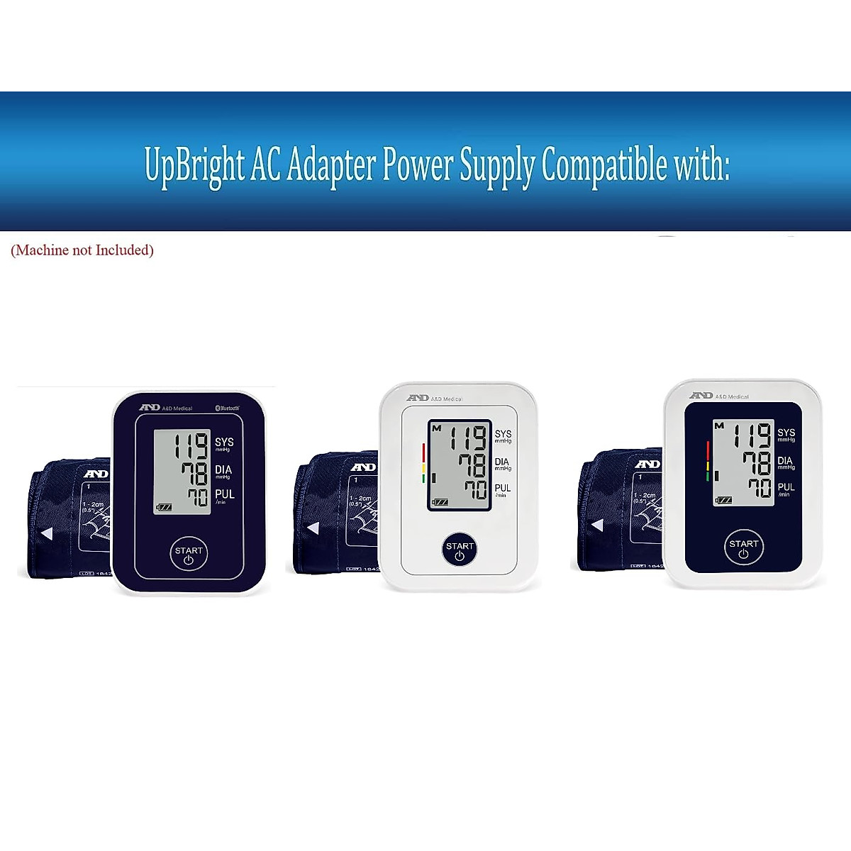 UpBright 6V AC/DC Adapter Compatible with A&D LifeSource UA Series UA-631 UA-651 UA-611 UA-767 UA-774 UA-787 UA-789 UA-851 UA-853 UA-1020 UA-1010 UA-1030 WGNBPW-910 950 TB-233 TB-181 A Power Charger