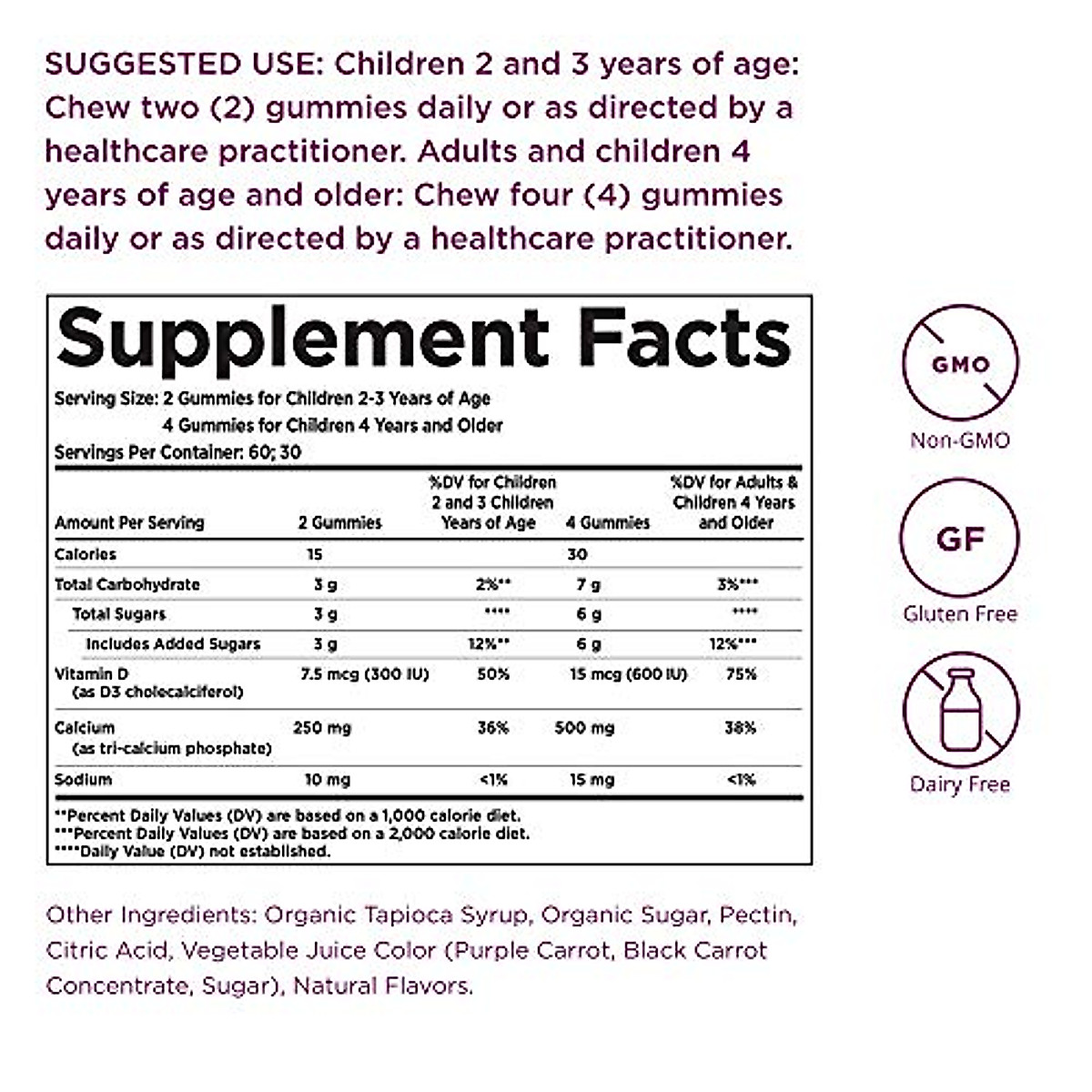 Solgar U-Cubes Children's Calcium with Vitamin D3, 120 Gummies - Strawberry Flavor - Supports Bone & Teeth Health - Non GMO Gluten Free, Dairy Free - 60 Servings
