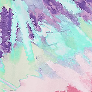 The Children's Place Baby Toddler Girl Long Sleeve Fleece Sweatshirt and Tie Dye Knit Leggings 2-Piece Set, in The Pink, 5T