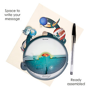 SANTORO Pirouette, 3D Pop Up Greeting Card - Solar System - For Kids, For Him, For Her | Space Card For Birthday