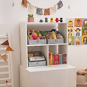 GRANNY SAYS Bundle of 3-Pack Trapezoid Storage Bins & 1-Pack Extra Large Rectangle Storage Bin