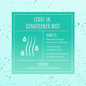 Malibu C Leave In Conditioner Mist - Moisturizing Heat Protectant & Hair Detangler Spray - Leave In Conditioner Spray that Helps to Prevent Color Fading with UV Protection (9oz)