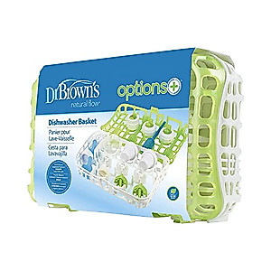 Dr. Brown's Baby Bottle Dishwasher Basket and 100% Silione Dishwasher Bag, for Standard Baby Bottle Parts, Pumps, Pacifiers and More