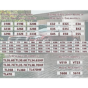 MIKODA 7246802 AT406475 Hydraulic Female Flat Face Quick Coupler Skid Steer Φ48mm Thread, Compatible with Bobcat John Deere Skid Steer Loader 318E 319E 320E 323E 326E 328E 329E 332E