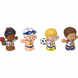 Fisher-Price Little People Collector Team USA Classic Figure Set, 4 Athlete Figures in a giftable Package for Sports Fans Ages 1-101 Years