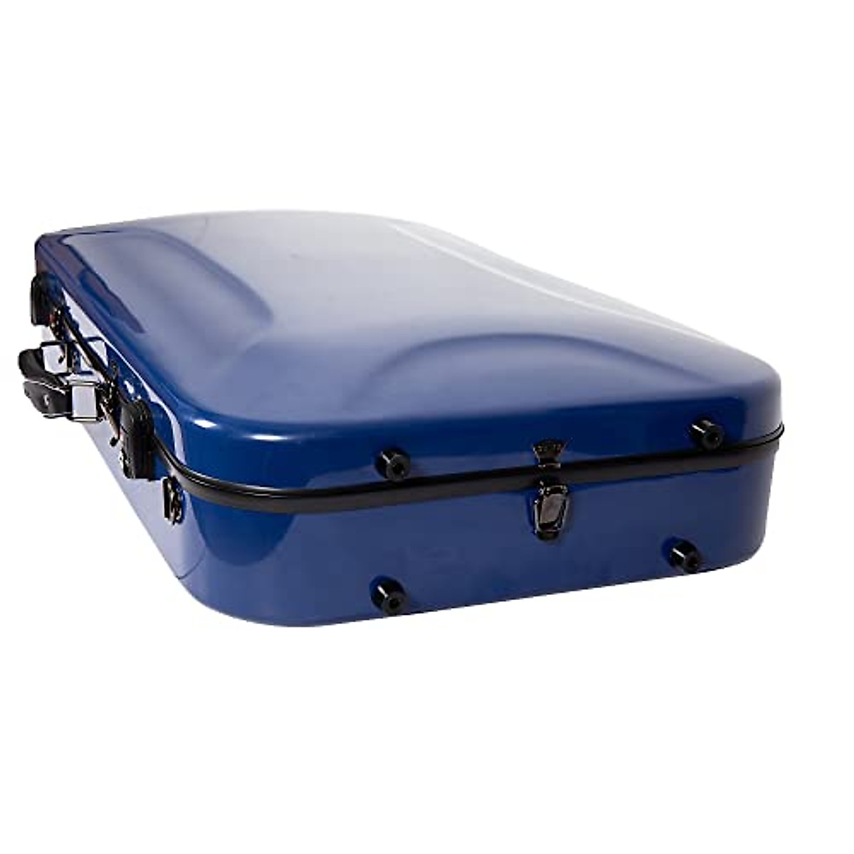 Crossrock Fiberglass Double Case-Accommodates 1 Violin and 15~16.5" Viola-Includes TSA Lock, Protective Blanket, Hygrometer, Removable Shoulder Straps-Navy Blue(CRF2020DVLNVBL)
