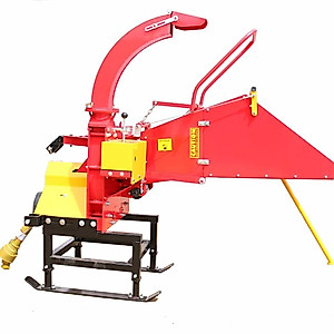 8" PTO Wood Chipper Tree Shredder 3 Point Farm Tractor Implement - with Auto Feed