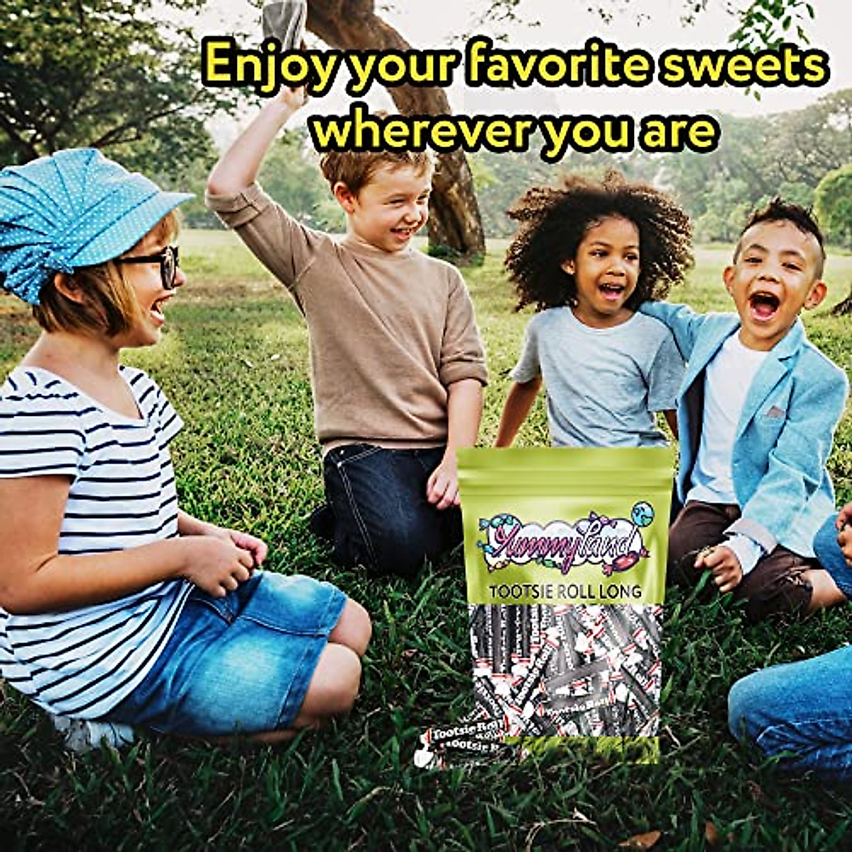 Tootsie Rolls Long Bulk Tootsie Roll Juniors Individually Wrapped Chewy Taffy Candy - 2 Pounds