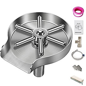 Stainless Steel Glass Rinser for Kitchen Sink, Super Pressure Bottle Washer, HL2121C Cup Washer for Sink, Cup Cleaner with 2 Drying Towel, Kitchen Sink Accessories(Installation Guide Included)