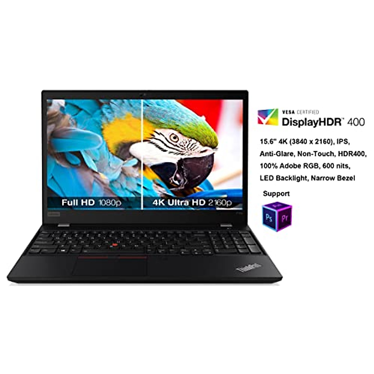 Latest ThinkPad P15s Gen 2 15.6" 4K UHD (Intel 4-Core i7-1165G7, 16GB RAM, 1TB PCIe SSD, Quadro T500 Graphics) Mobile Workstation Laptop, Backlit KB, Fingerprint, 2 x Thunderbolt 4, Windows 11 Pro