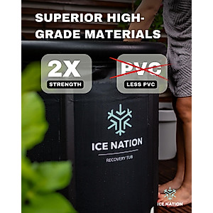 XL Ice Bath Tub, 100 Gallon Cold Plunge Tub, Portable Ice Bath Tub for Athletes, Cold Tub, Ice Tub, Ice Plunge Tub, Icebath