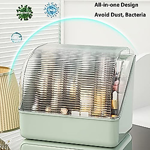 Aiabaleaft Makeup Organizer, Cosmetics Makeup Storage Box Skincare Organizers Set, Waterproof and Dustproof with Cover Cosmetic Display Case with Suitable for Bathroom Bedroom Vanity Dresser