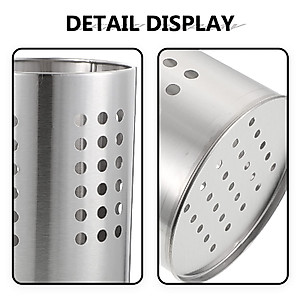 2pcs Stainless Steel Chopstick Holder Kitchen Utensils Organizer Utensil Drying Basket Flatware Drainer Basket Sink Drying Rack Stainless Steel Holder Chopsticks Cage Storage