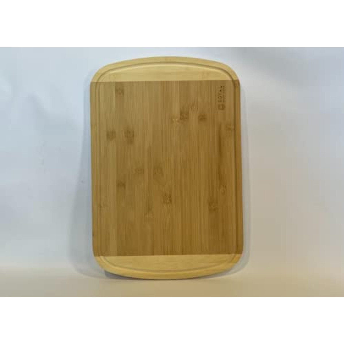 ROYAL CRAFT WOOD Bamboo Cutting Boards for Kitchen, Wood Chopping Boards with Juice Groove, Two Tone Bamboo (Light and Dark)